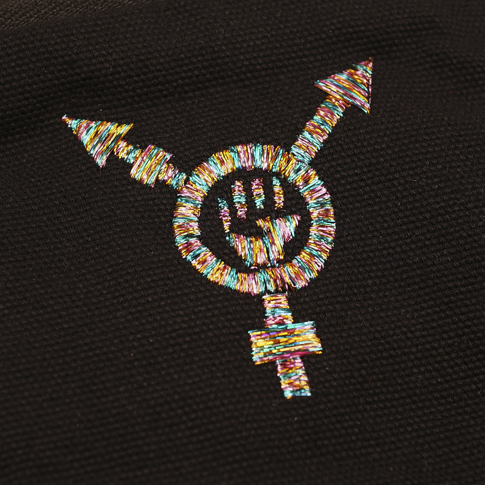 Embroidered Hip Bag - Trans*Revolution (glitter)