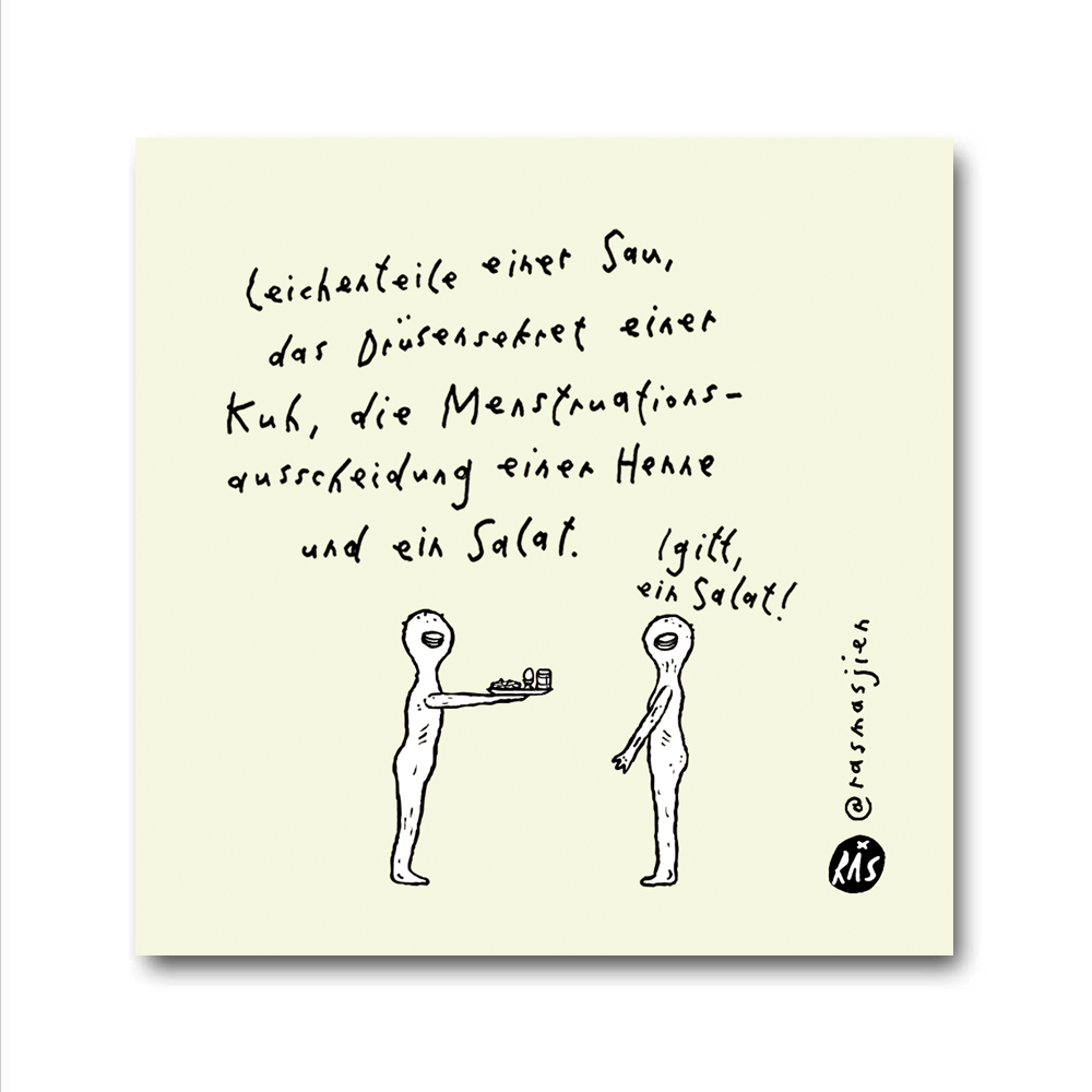 Igitt, ein Salat! - Sticker (10x)